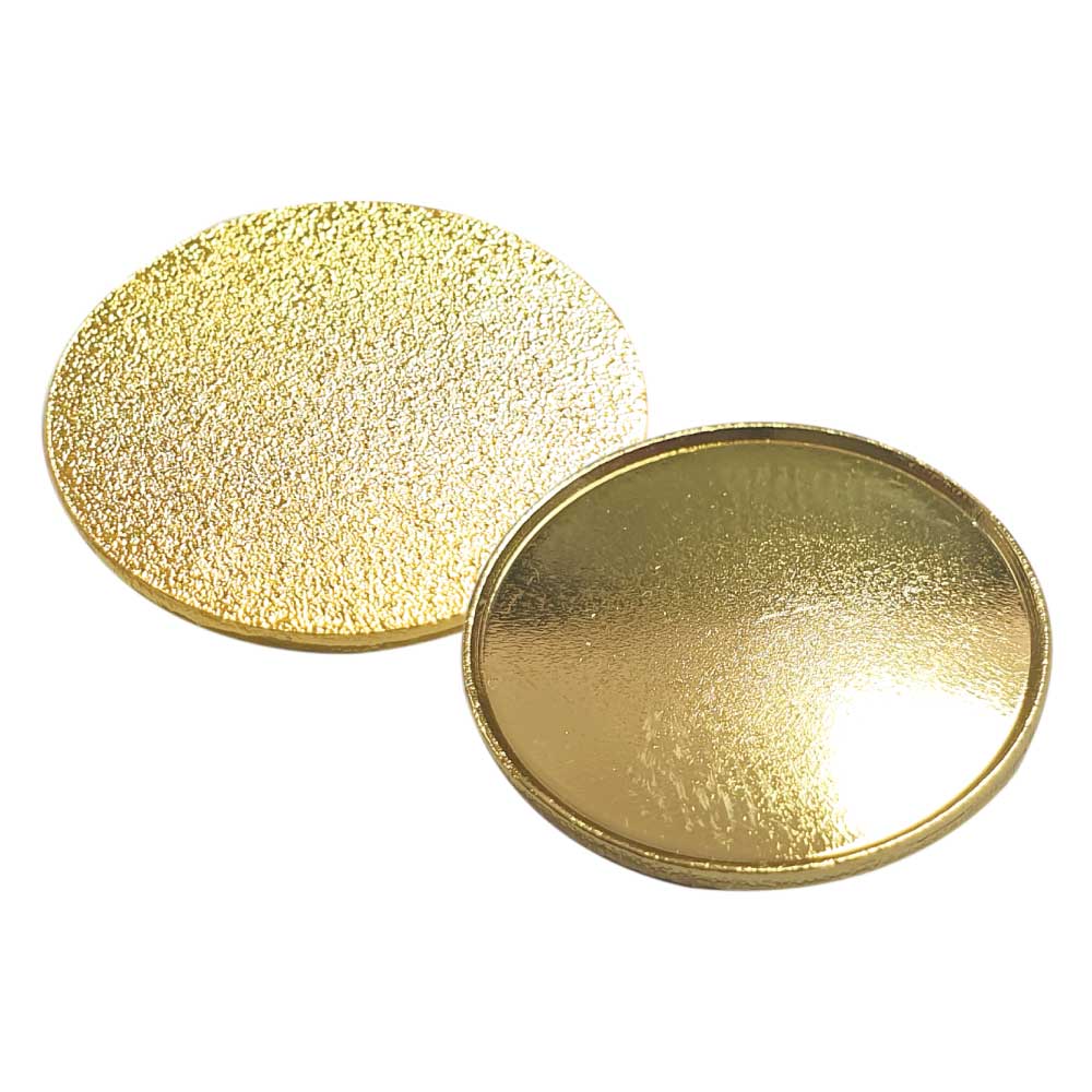 Gold Round Metal Badges | Promotional Gifts Suppliers