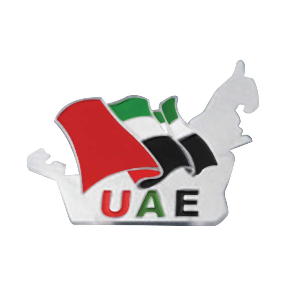 UAE Map Shape Flag Badges | Promotional Gifts Suppliers