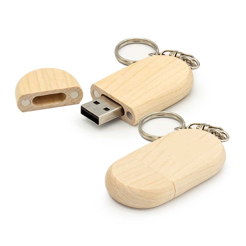 Wooden USB with Key Holder | Promotional Gifts Suppliers